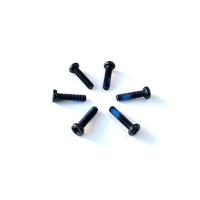 China Phillips Pan Head Nylon Patch Thread Locking Machine Screw Carbon Steel Black Oxide Pre-coated Blue Nylok Anti-loosening Fastener for sale