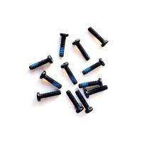 China Phillips Pan Head Nylon Patch Thread Locking Machine Screw Carbon Steel Black Oxide Pre-coated Blue Nylok Anti-loosening Fastener for sale