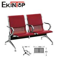 China Steel Frame 2 Seater Waiting Chair Durable Comfortable For Lounge Waiting Room for sale