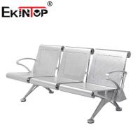China Metal 3 Seater Waiting Room Chairs , Public Waiting Bench For Office OEM for sale