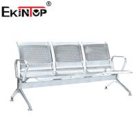 China Metal 3 Seater Waiting Room Chairs , Public Waiting Bench For Office OEM for sale