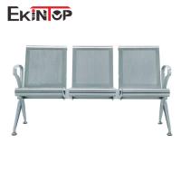 China Chrome Armrest Airport Waiting Room Chairs 4 Seater For Reception OEM for sale