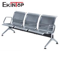 China Chrome Armrest Airport Waiting Room Chairs 4 Seater For Reception OEM for sale