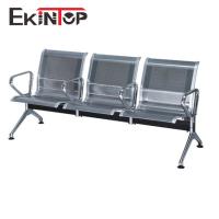 China Chrome Armrest Airport Waiting Room Chairs 4 Seater For Reception OEM for sale