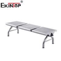 China 3 Seats Steel Frame Public Waiting Chair Comfortable For Bus Subway Station for sale