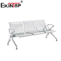 China 3 Seats Steel Frame Public Waiting Chair Comfortable For Bus Subway Station for sale