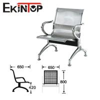 China Ekintop Steel Reception Chairs Single Seater For Waiting Room Beauty Salon for sale
