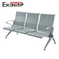 China Airport Hospital Waiting Chair 3 Seater Stainless Steel Iron Material for sale