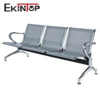China Airport Hospital Waiting Chair 3 Seater Stainless Steel Iron Material for sale