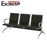 China 3 Seater Waiting Chair Powder Coated Steel Material For Public Airport School for sale