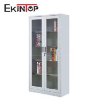 China Folding Glass Metal Office File Cabinet Lockable Cupboard Waterproof Odorless for sale