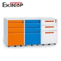 China Movable Officeworks Filing Cabinet 3 Drawer Scratch Resistant for sale