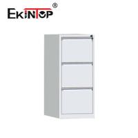 China White Steel Lockable 3 Drawer Filing Cabinet Rustproof Waterproof For Office for sale