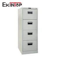 China Cold Rolled Steel 4 Drawer Office Cabinet , Metal Filing Cupboard Odorless OEM for sale