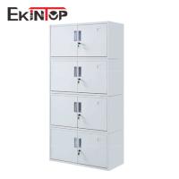China Cold Rolled Steel 4 Drawer Office Cabinet , Metal Filing Cupboard Odorless OEM for sale