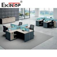 China Foldable 2 4 6 Person Office Workstation Desk Revolving E1 Wood Material ODM for sale
