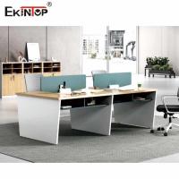 China Ekintop Modern Cubicle Workstation 2 Color Seamless Stitching For Office for sale
