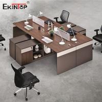 China Multifunctional Office Desk Cubicles , Wooden Workstation Desk For Office Clerk for sale