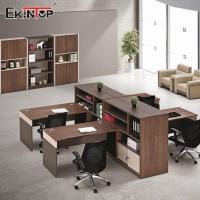 China Multifunctional Office Desk Cubicles , Wooden Workstation Desk For Office Clerk for sale
