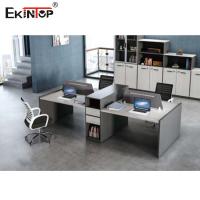 China Multifunctional 6 Seater Office Workstation Extendable With Side Storage ODM for sale