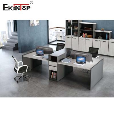 China Multifunctional 6 Seater Office Workstation Extendable With Side Storage ODM for sale