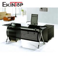 China Convertible Tempered Glass Desk For Computer 2400mm×2055mm×750mm Size for sale