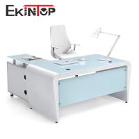 China Executive Contemporary Glass Office Desk For Officeworks Computer OEM ODM for sale