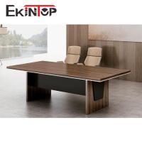 China Meeting Rectangular Conference Room Furniture Table 58mm Melamine Board for sale