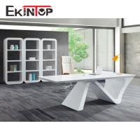 China Modern Executive Computer Table , Office Furniture Writing Desk 2400x2055x750mm for sale