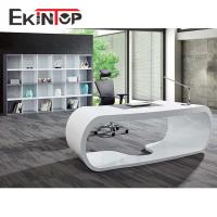 China Modern Executive Computer Table , Office Furniture Writing Desk 2400x2055x750mm for sale