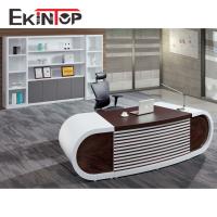 China Modern Executive Computer Table , Office Furniture Writing Desk 2400x2055x750mm for sale