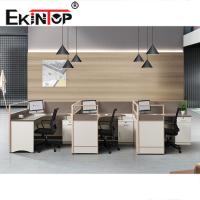 China Extendable L Shaped Cubicle Desk , Comfortable Office Staff Workstation for sale