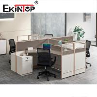 China Extendable L Shaped Cubicle Desk , Comfortable Office Staff Workstation for sale