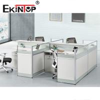 China Commercial Modern 4 Seater Office Workstation Furniture ISO9001 Certified for sale