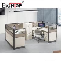China Modern 4 Person Office Workstation Modular Multifunctional For School Workshop for sale