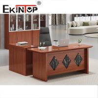 China Luxury Modern Executive Office Desk Wooden L Shape Extendable for sale