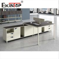 China Modular Office Furniture Workstation 2 / 4 / 6 Seater MFC E1 Level Panel for sale