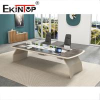 China Office Furniture 6 Person Bureau Conference Table Meeting Table With Metal for sale