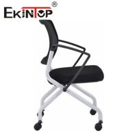 China School Office Training Chairs With Writing Tablet Leather Bentwood Material OEM ODM for sale