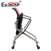 China School Office Training Chairs With Writing Tablet Leather Bentwood Material OEM ODM for sale