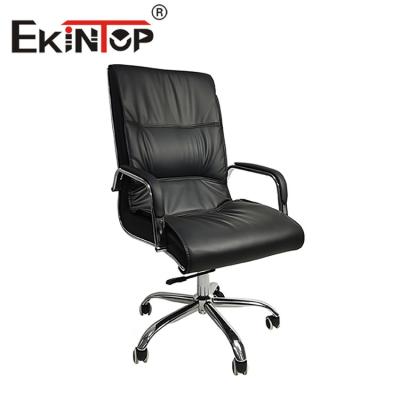 China Pu Computer Desk Office Chair Leather High Back Office Swivel Chair for sale