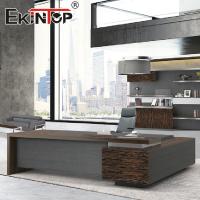 China Wood Veneer Top Office Desk Furniture Manager Wood Computer Desk for sale