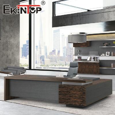 China Wood Veneer Top Office Desk Furniture Manager Wood Computer Desk for sale