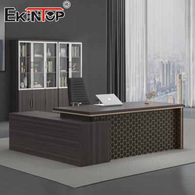 China Durable L Shape Office Desk Moisture Proof Executive Office Furniture for sale