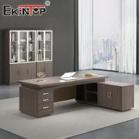 China Commercial Manger CEO L Shape Office Desk Durable Long Lasting ergonomic for sale
