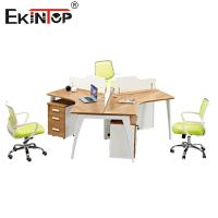 China Modular Cubical Office Workstation Desk Four Person Workstation For Office for sale