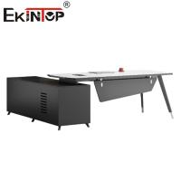 China Office Furniture Modern Style Desk Contoured Seat L Shaped Executive Office Desk for sale