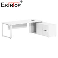 China Modern Wood Top Executive Office Furniture Extendable Computer Office Desk for sale