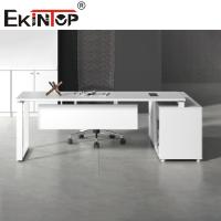 China Modern Wood Top Executive Office Furniture Extendable Computer Office Desk for sale