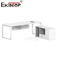 China Luxury Office Furniture Desk Modern Wood L Shaped Executive Office Table for sale